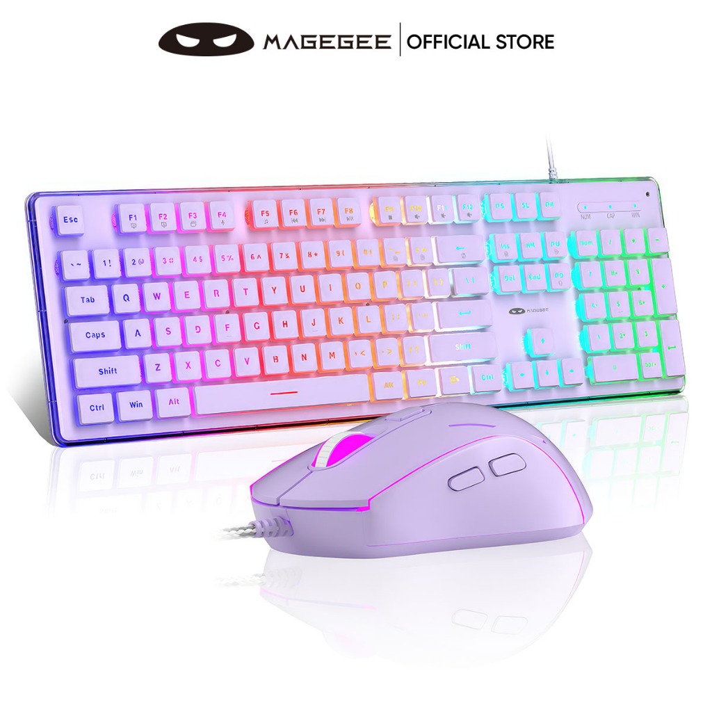 Jual Magegee Wired Keyboard dan Mouse Set RGB Light GK970 | Shopee ...