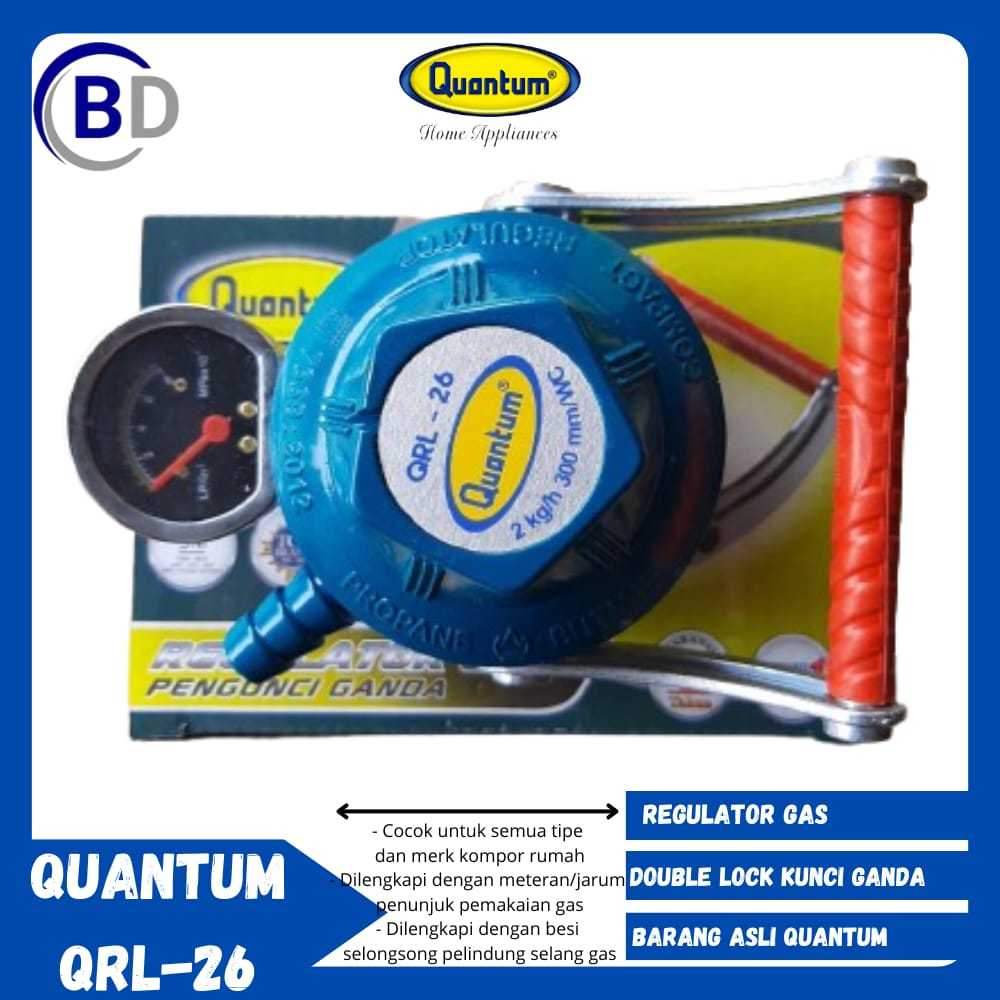 Jual Quantum QRL 26 Regulator Gas Double Lock / Quantum GRL 262 Slang ...