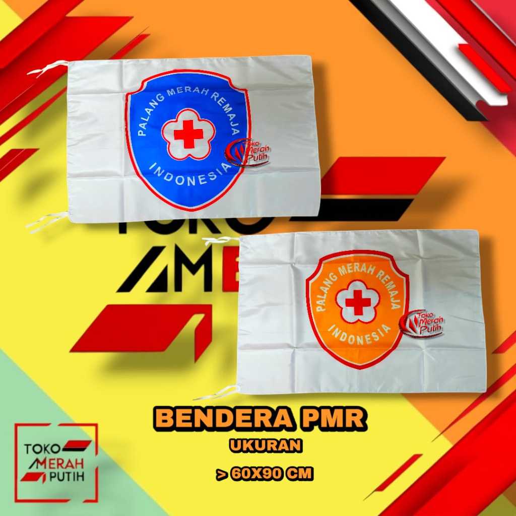 Jual Bendera PMR palang merah indonesia kuning biru | Shopee Indonesia