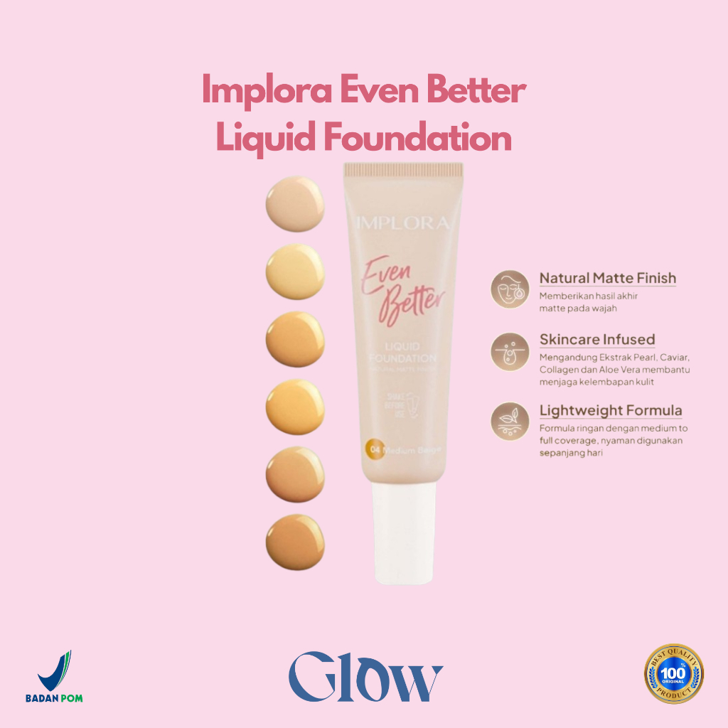 Jual Implora Even Better Liquid Foundation | Shopee Indonesia