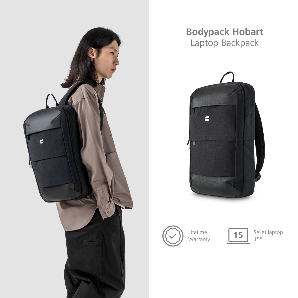 Jual Bodypack Hobart Laptop 15 Inch Bag Tas Ransel Kerja Kuliah Sekolah ...