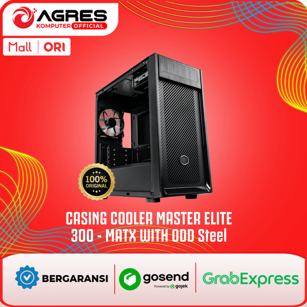 Jual CASING COOLER MASTER ELITE 300 - MATX, W/ ODD Steel | Shopee Indonesia