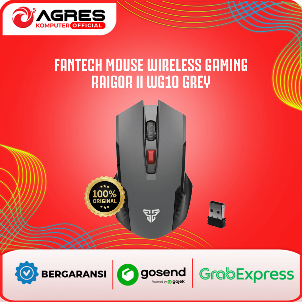 Jual AGRES FANTECH MOUSE WIRELESS GAMING RAIGOR II WG10 GREY | Shopee ...