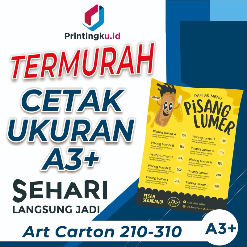 Jual CETAK A3+ SEHARI JADI / PRINT POSTER / PRINT ART PAPER | Shopee ...