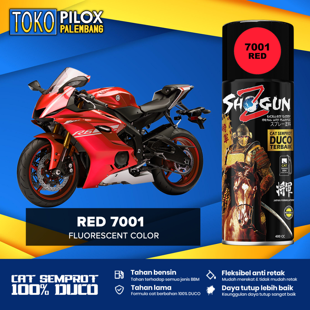 Jual Cat Semprot Pilox Merah Stabilo Red Flourescent Tahan Bensin ...