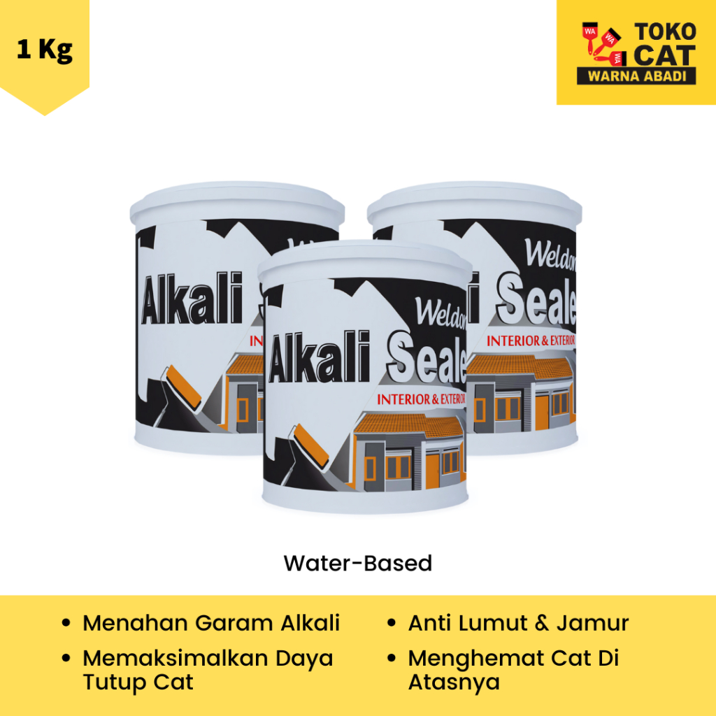 Jual Cat Alkali Sealer Weldon 1 Kg Untuk Cat Dasar Dinding Baru ...