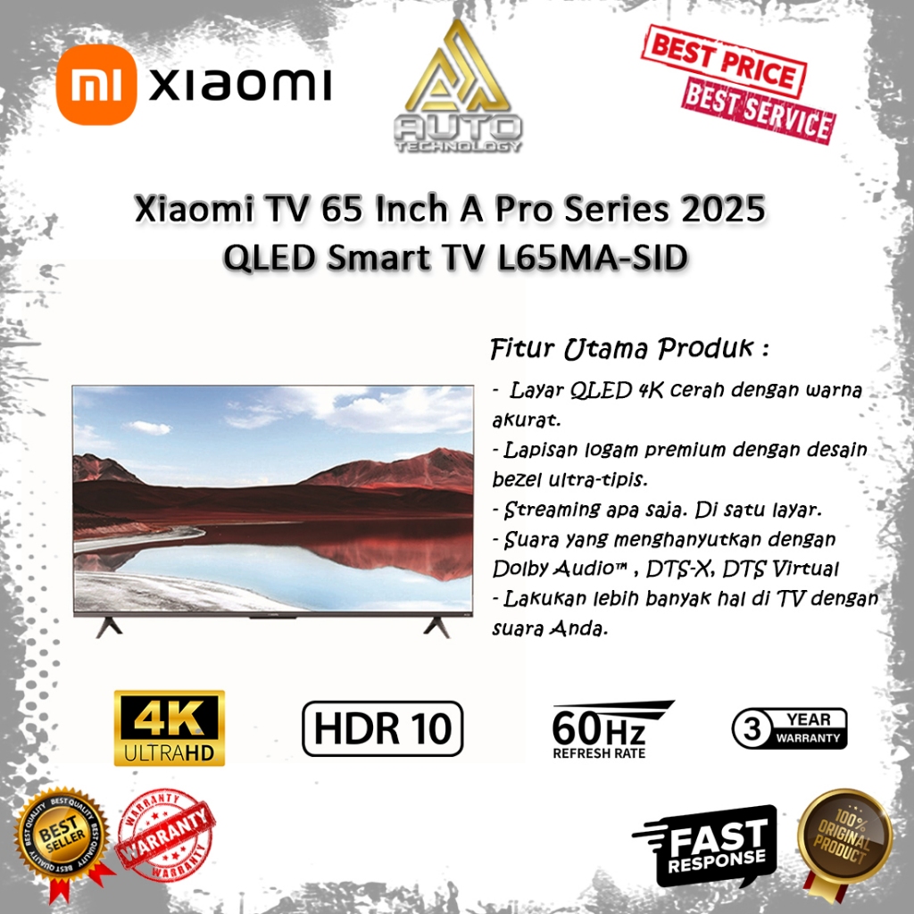 Jual Xiaomi TV 65 Inch A Pro Series 2025 QLED Smart TV L65MA-SID ...