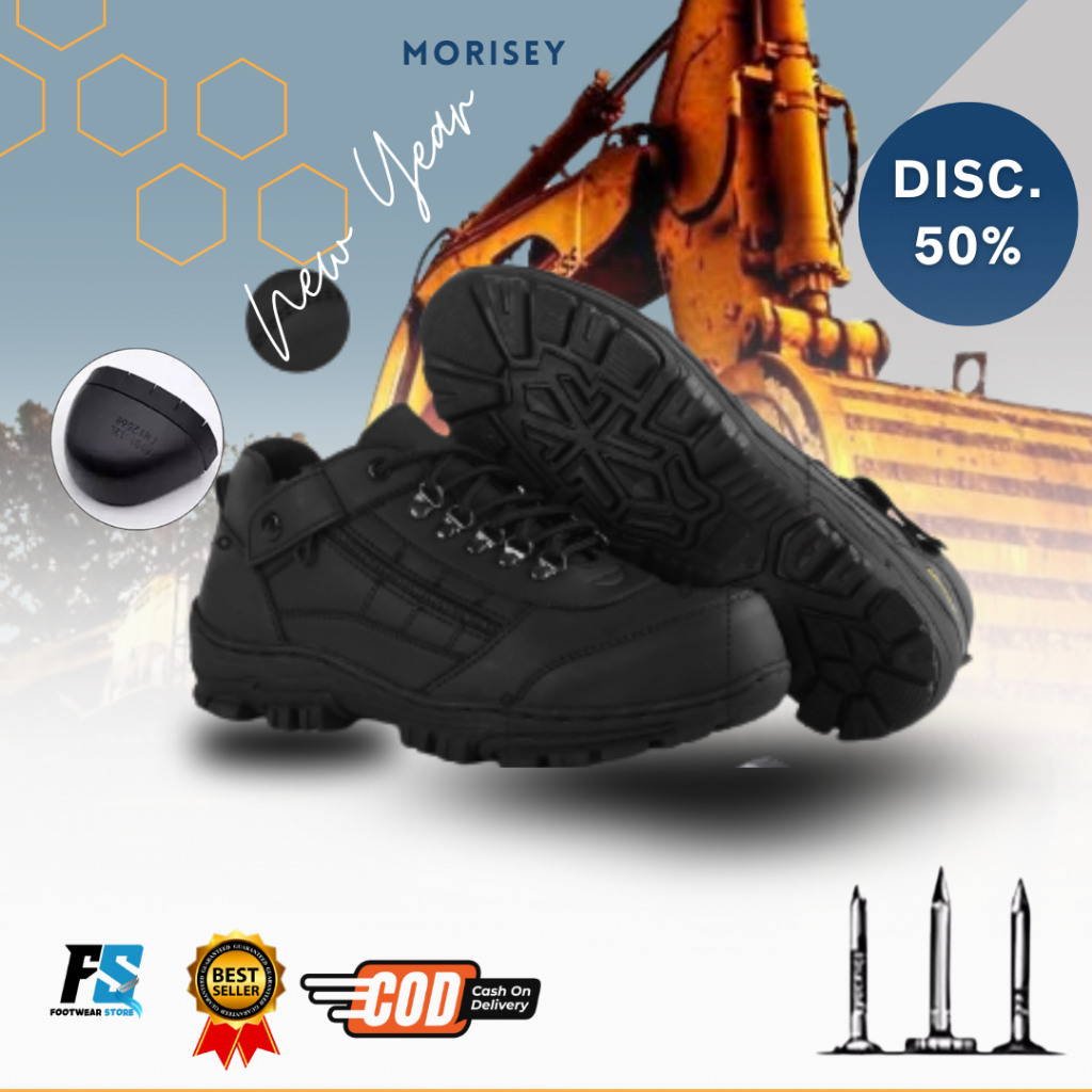 Jual sepatu safety boots haiking adventure ujung besi Sepatu Safety Low ...