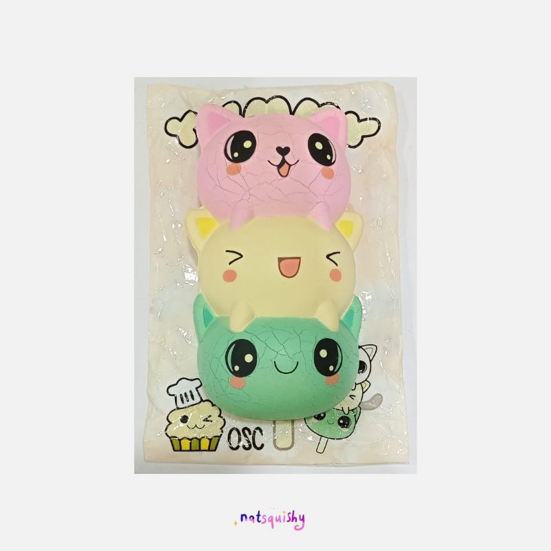 Jual Natsquishy- Squishy Osc Jumbo Kitty Dango | Shopee Indonesia