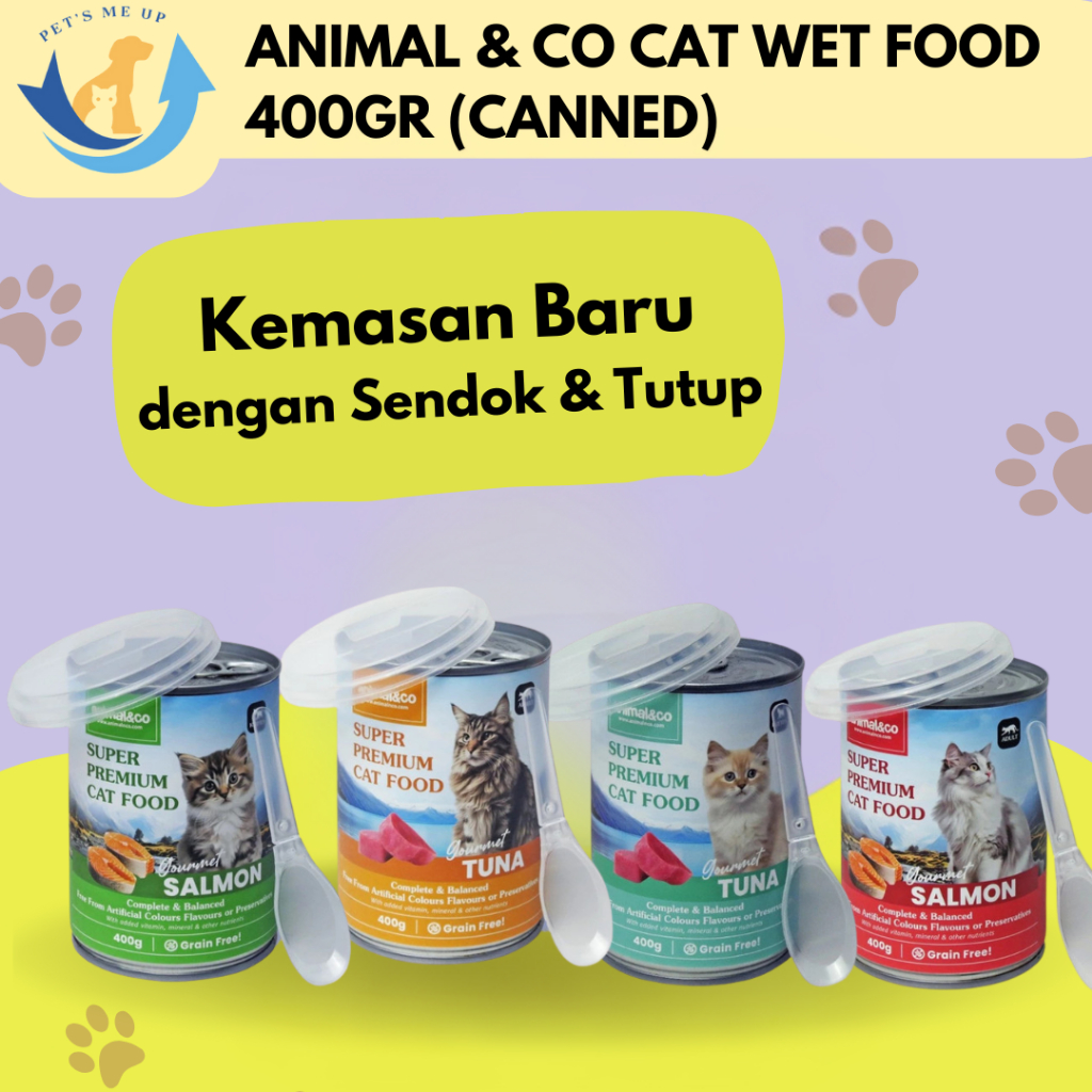 Jual Animal & Co Makanan Kucing Basah Cat Wet Food Kaleng 400gr ...