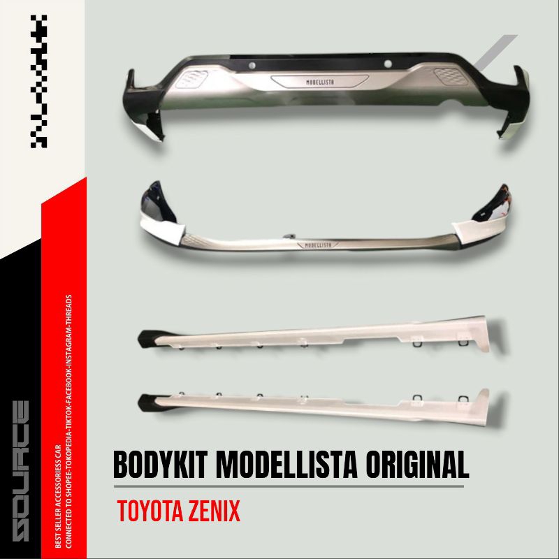Jual BODYKIT MODELLISTA ORIGINAL - BODY KIT TOYOTA ZENIX | Shopee Indonesia
