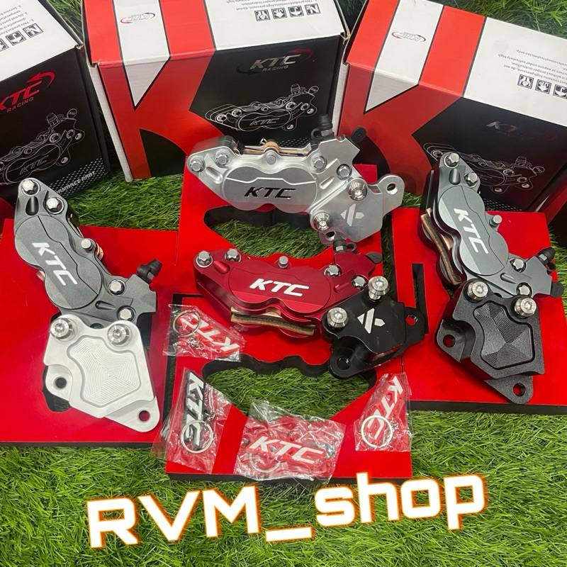 Jual KALIPER DEPAN KTC RACING ORIGINAL 4P CRM AXIAL+BREKET CNC 230MM 260MM NMAX TURBO NMAX NEO ...