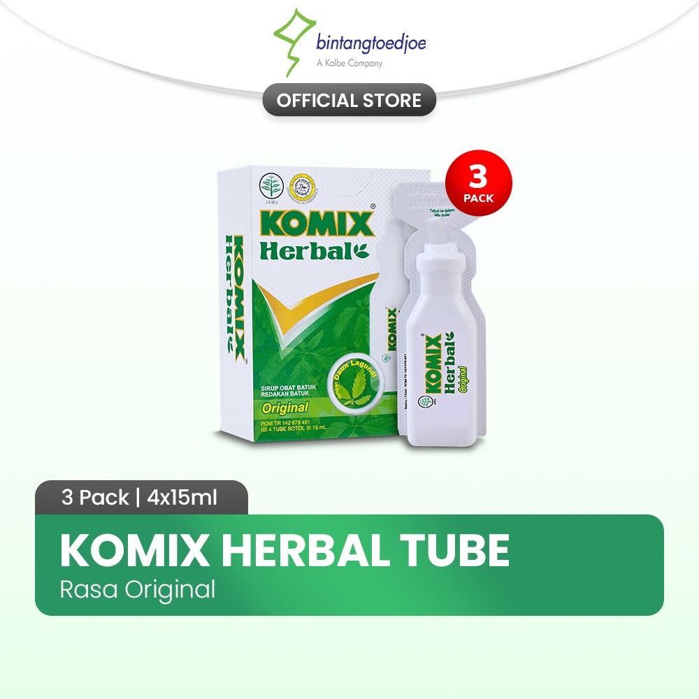 Jual Komix Herbal Original Tube 3 Pack (12 tube) | Shopee Indonesia