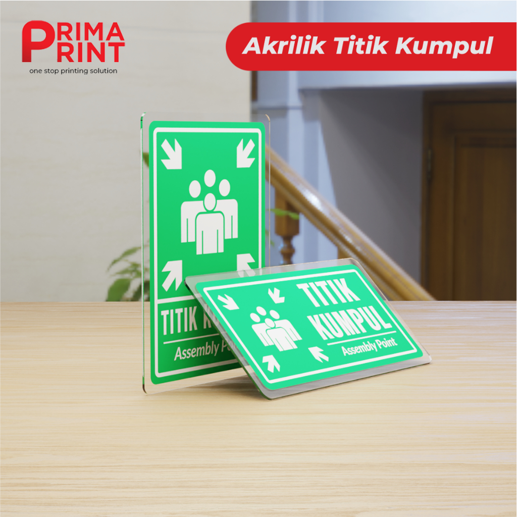 Jual Papan Akrilik Titik Kumpul Signage Tempel I Akrilik Premium Tahan ...