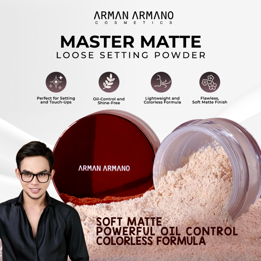 Jual ARMAN ARMANO COLORLESS LOOSE SETTING POWDER | Shopee Indonesia