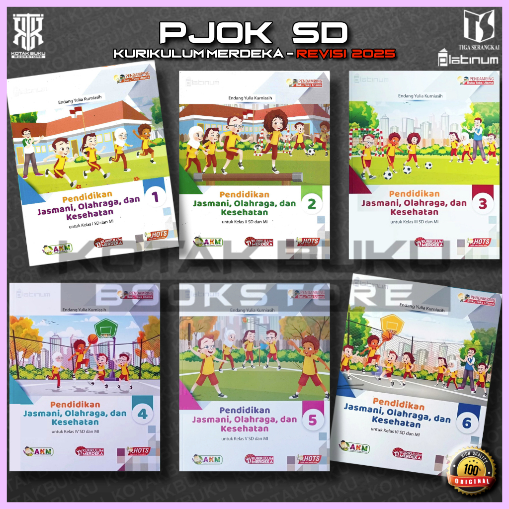 Jual BUKU PJOK SD kelas 1 2 3 4 5 6 / Pjok SD / Platinum Tiga serangkai / Kurikulum Merdeka ...