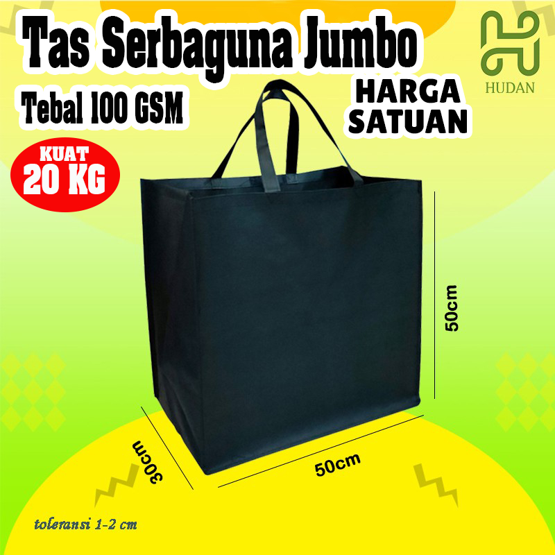 Jual Goodie Bag Spunbond Extra Besar Jumbo 50x50x30 Tebal 100 gsm Jahit ...