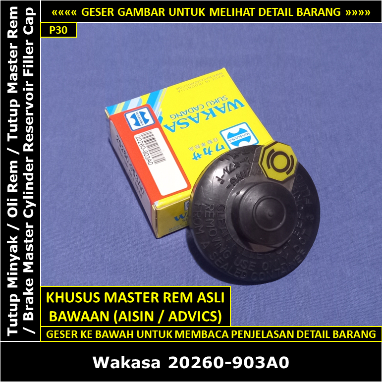 Jual Tutup Minyak Rem Toyota Yaris Gen 2 2014-2017 1500 cc 1NZ 2NR ...