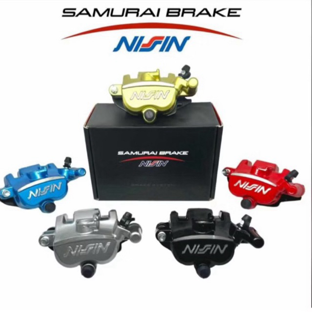 Jual kaliper 2p samurai brake 2piston nissin kanan & kiri sudah ada kampas rem tidak ada breket ...