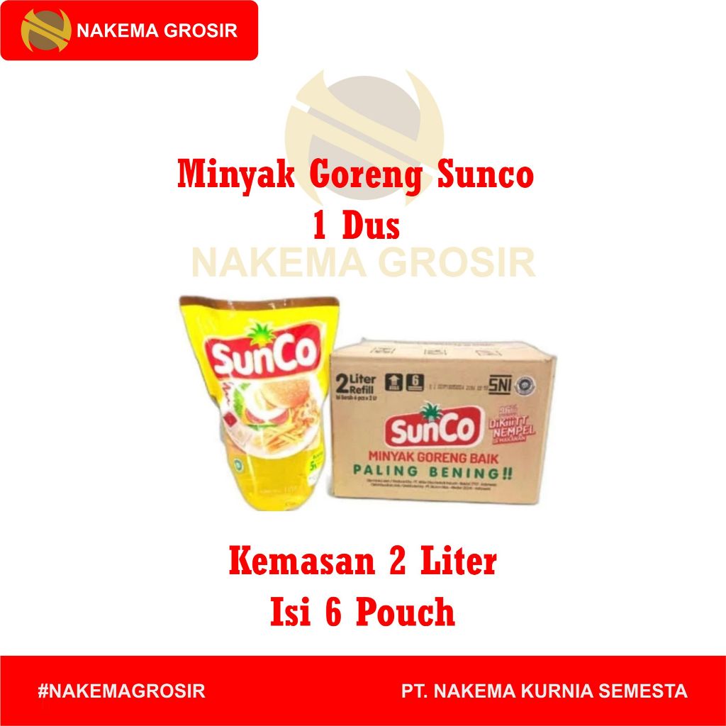 Jual MINYAK GORENG SUNCO 1 DUS KEMASAN 2 LITER - ISI 6 POUCH | Shopee Indonesia