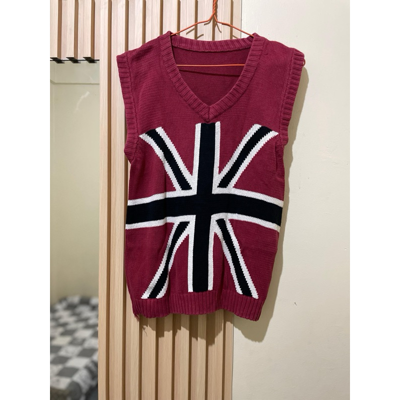 Jual vest rajut england (+freebies) | Shopee Indonesia
