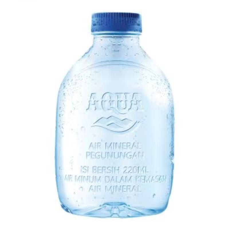 Jual Aqua Botol Mini 220ml isi 24 Botol (Cube) | Shopee Indonesia