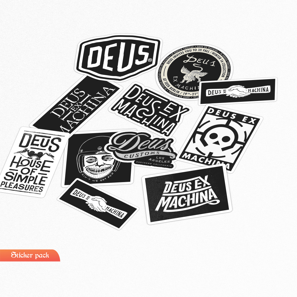 Jual Stiker distro brand DEUS / Sticker Pack | Shopee Indonesia