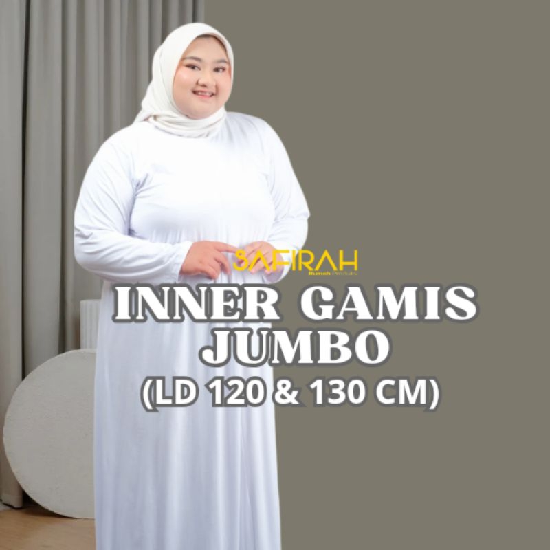 Jual INNER GAMIS JUMBO LD 130 150 Spandek Rayon Grade A Dress Jumbo ...