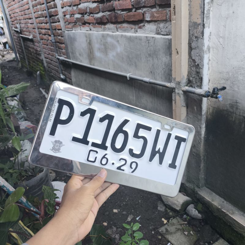 Jual Plat JDM MOBIL LENGKAP HARGA SATUAN 1PCS DEPAN BELAKANG KLIK 2X ...