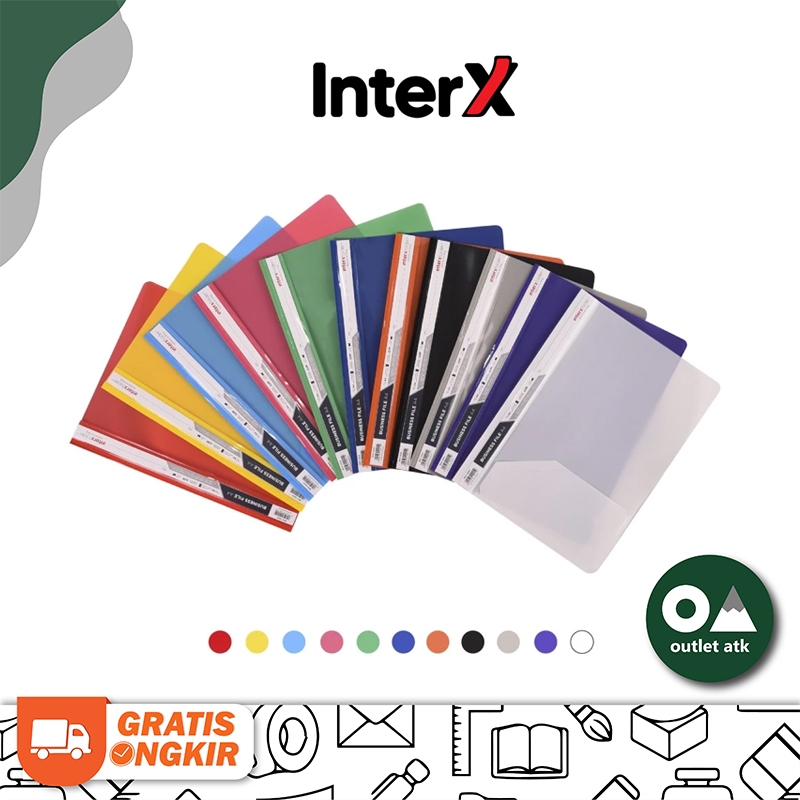 Jual Business / Bisnis File A4 Inter X Stopmap Plastik per pack isi 12 ...