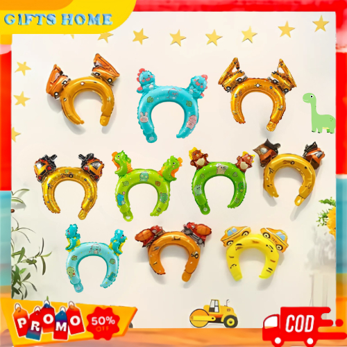 Jual 1pcs Dinosaurus Excavator Lucu Foil Bando Balon Ikat Kepala Untuk ...