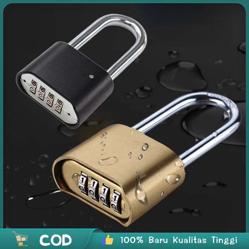 Jual Gembok Angka 4 Digit Gembok Pagar Gembok Angka 4 Digit Besar Kunci ...