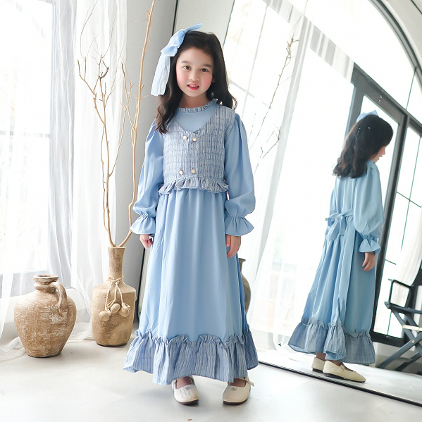 Jual [Brandedbaby] 3T-10T Baju Gamis Anak Perempuan/ Gamis Tweet Anak ...