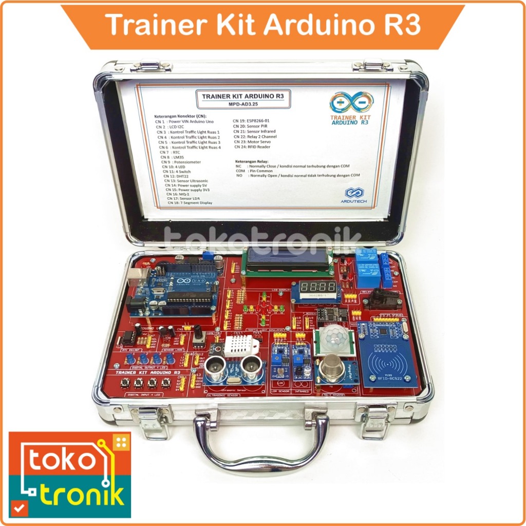 Jual Trainer Kit Arduino R3 Perangkat Praktikum Pemrograman Dan Project Arduino Uno R3 Shopee