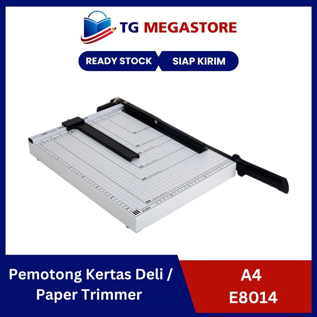 Jual Pemotong Kertas Deli / Paper Trimmer A4 - E8014 | Shopee Indonesia