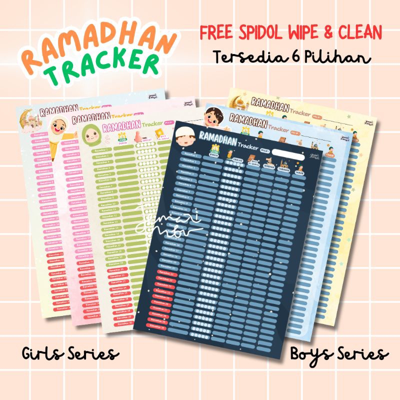 Jual JM RAMADHAN TRACKER RAMADHAN CHECKLIST JADWAL RAMADHAN RAMADHAN ...
