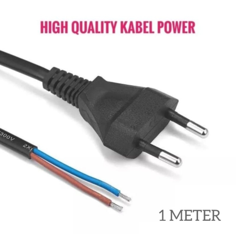 Jual Kabel Power AC Buntung PVC 1Meter | Shopee Indonesia