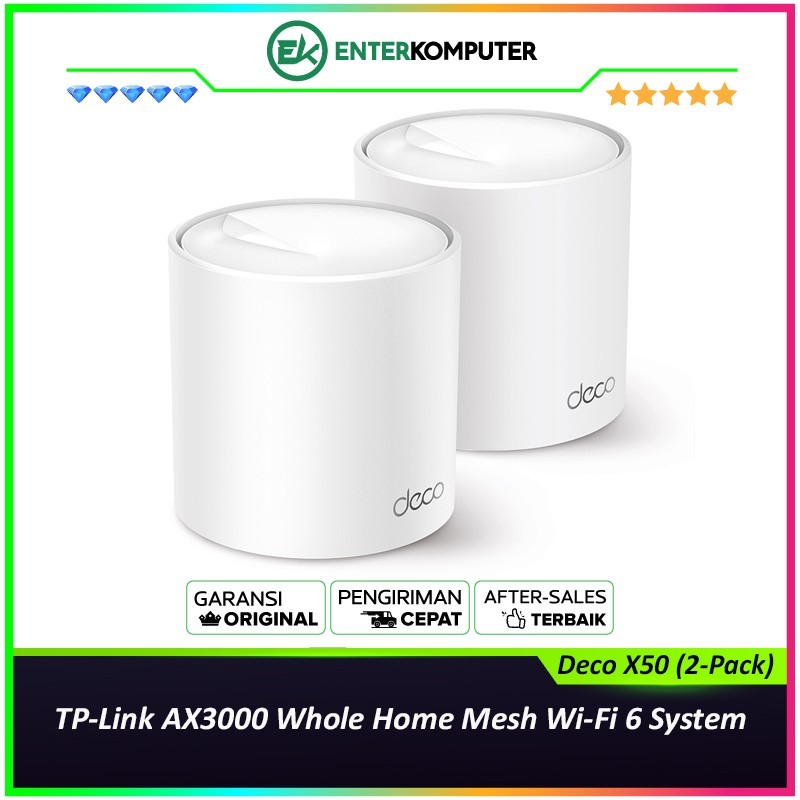Jual TP-Link AX3000 Whole Home Mesh Wi-Fi 6 System - Deco X50 (2-Pack ...