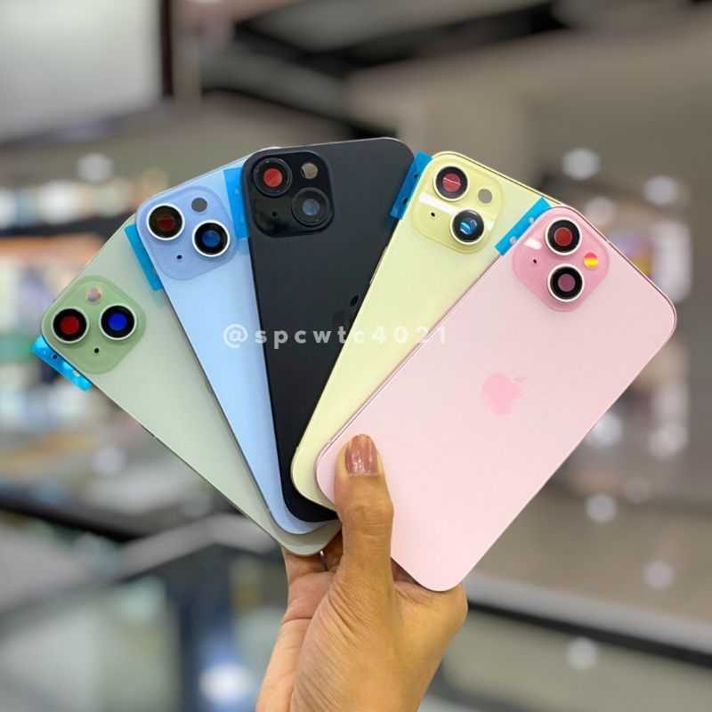 Jual HOUSING IP 15 / 15PLUS BACK CASING CASSING TUTUP BELAKANG FULLSET ...