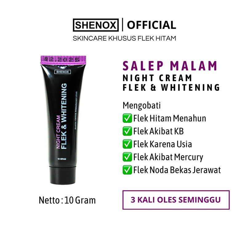 Jual Shenox Skincare Salep Flek Night Whitening Resmi BPOM | Salep Malam Flek Hitam | Shopee ...