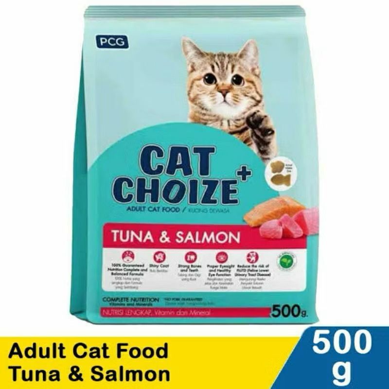 Jual CAT CHOIZE PLUS Adult Cat Dry Food ( Tuna & Salmon ) | Shopee ...