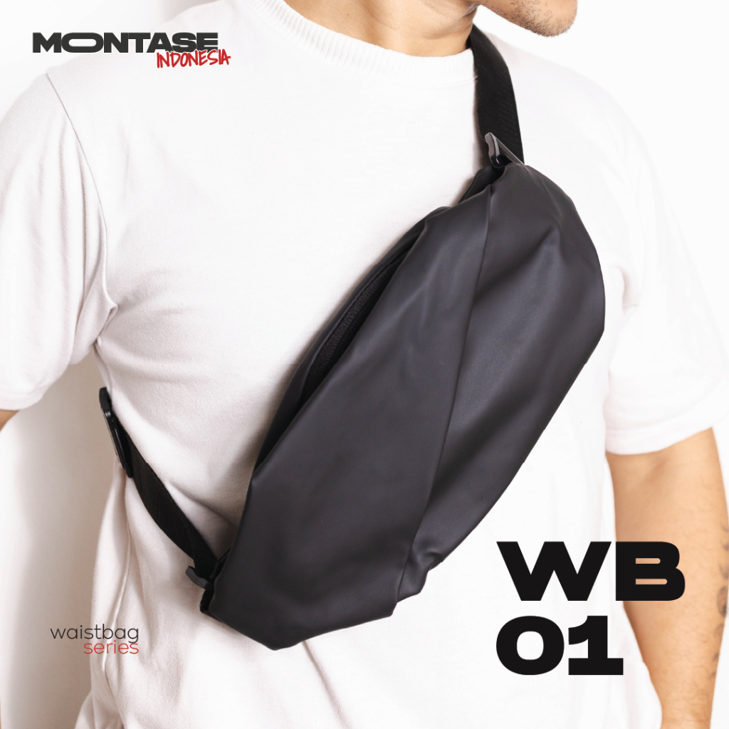 Jual Montase WB-01 Tas Pinggang Selempang Pria Wanita Waistbag Slingbag ...