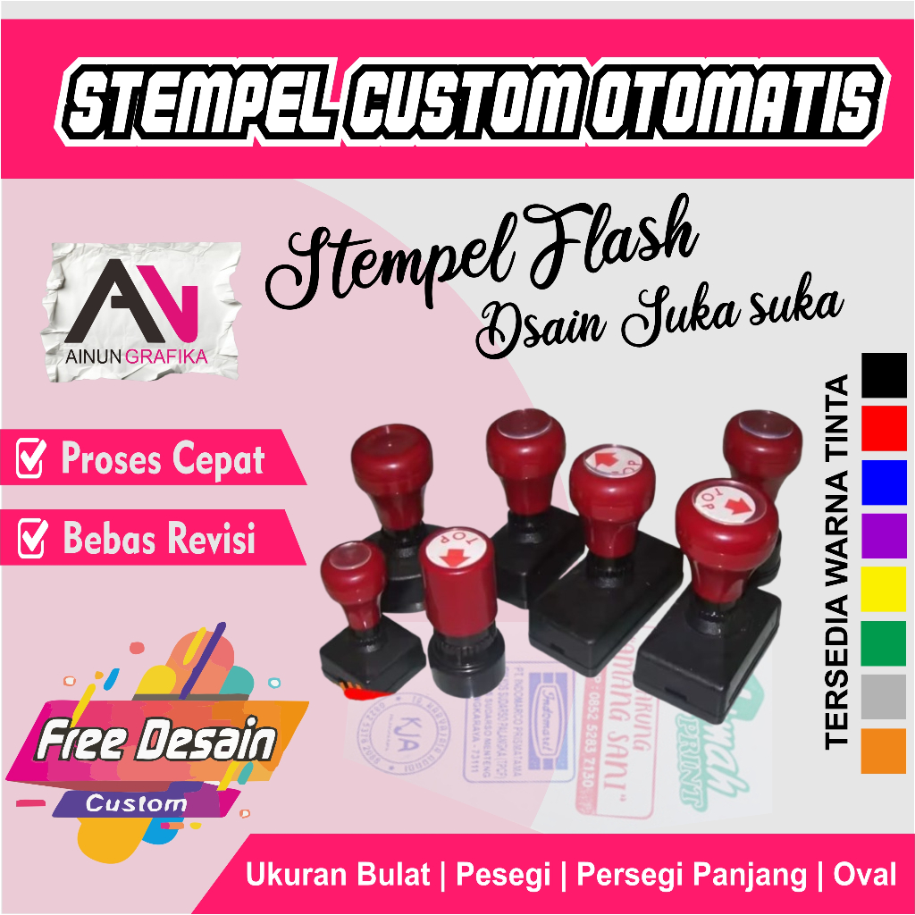 Jual STEMPEL OTOMATIS, STEMPEL FLASH, STEMPEL OTOMATIS FLASH CUSTOM ...