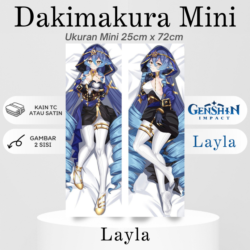 Jual DAKIMAKURA MINI Genshin Impact LAYLA Bantal Anime Waifu Mini ...