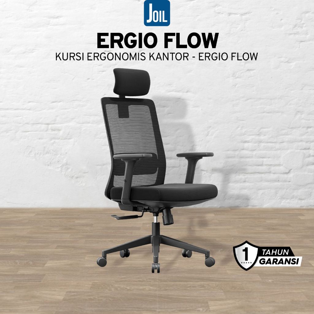 Jual Joil Ergio Flow Kursi Kerja Kantor Nylon Frame Ergonomis Five Star ...