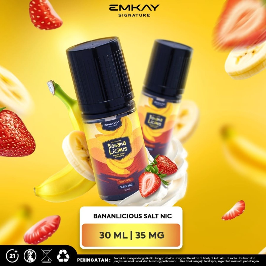 Jual Bananalicious Salt Nic 30ML by Emkay Brewer - Premium Liquid Salt Nic Banana Licious ...