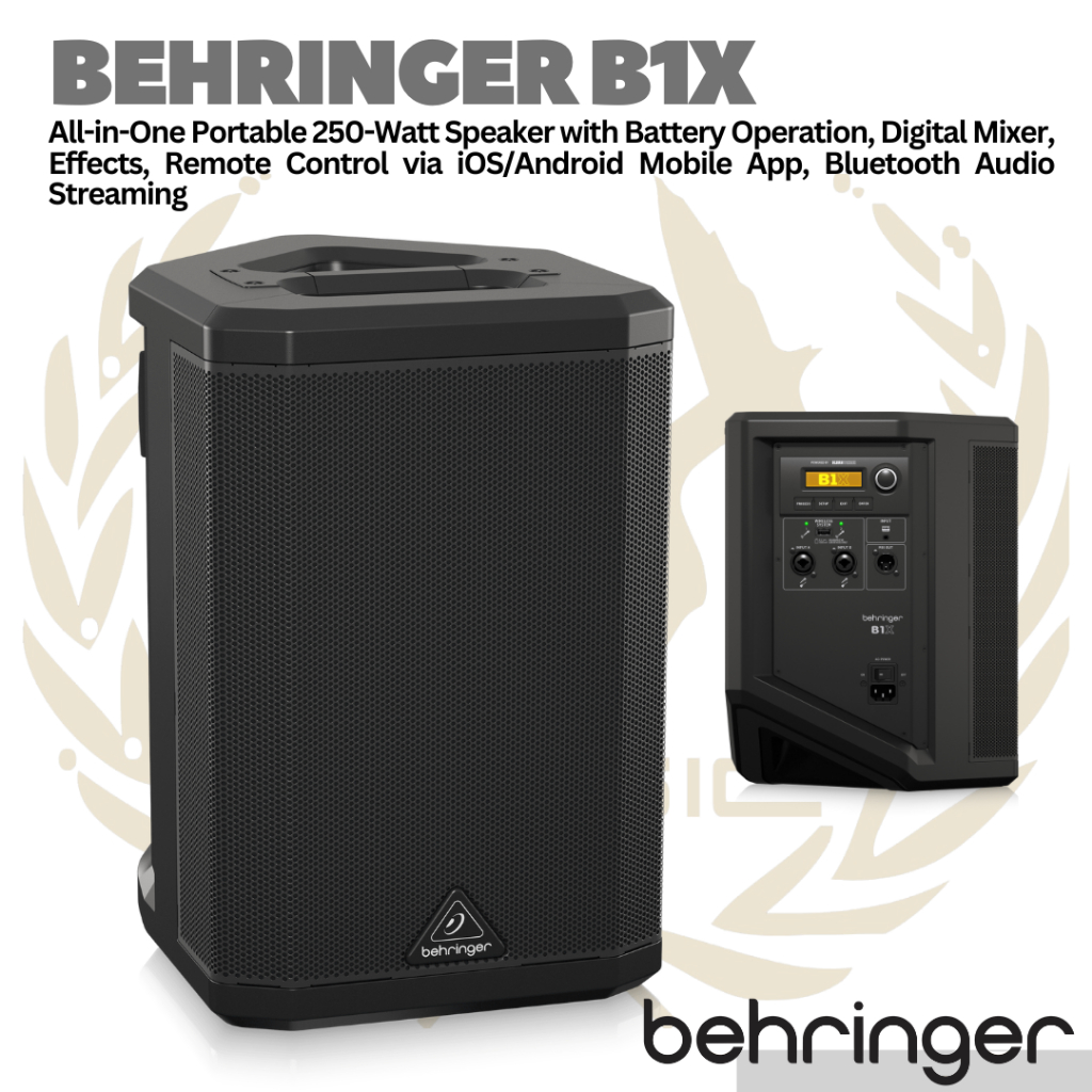 Jual Behringer B1X 250watt Portable Speaker with Built in Battery ...