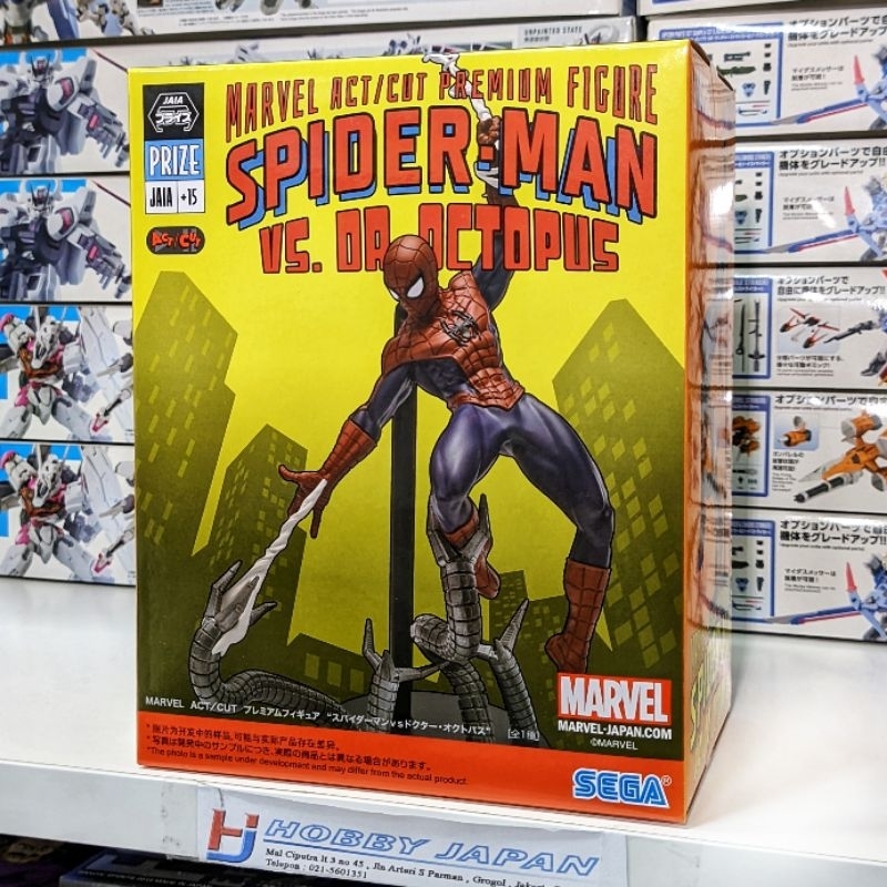 Jual Sega Marvel Act / Cut Premium Figure - Spiderman VS Dr Octopus ...
