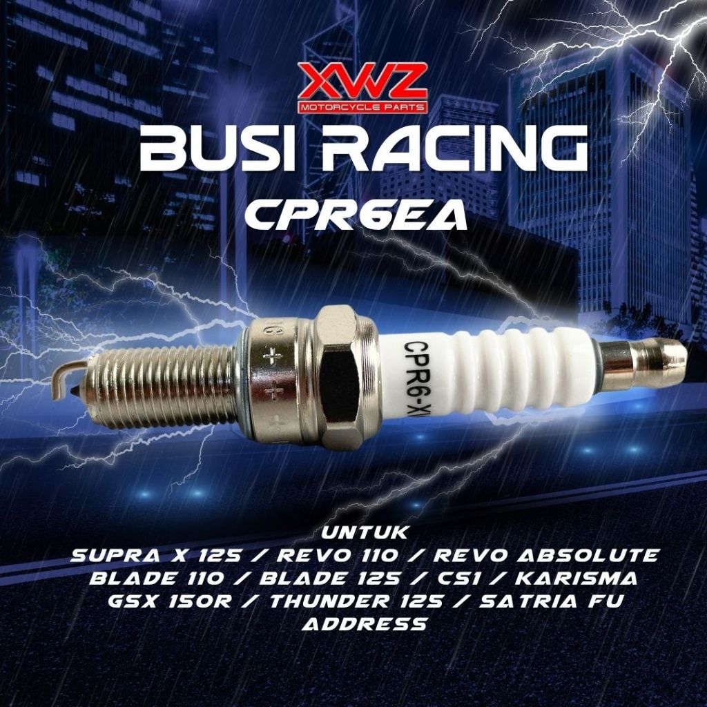 Jual BUSI RACING CPR6EA KARISMA BLADE 110 125 CS1 SUPRA X 125 REVO ...