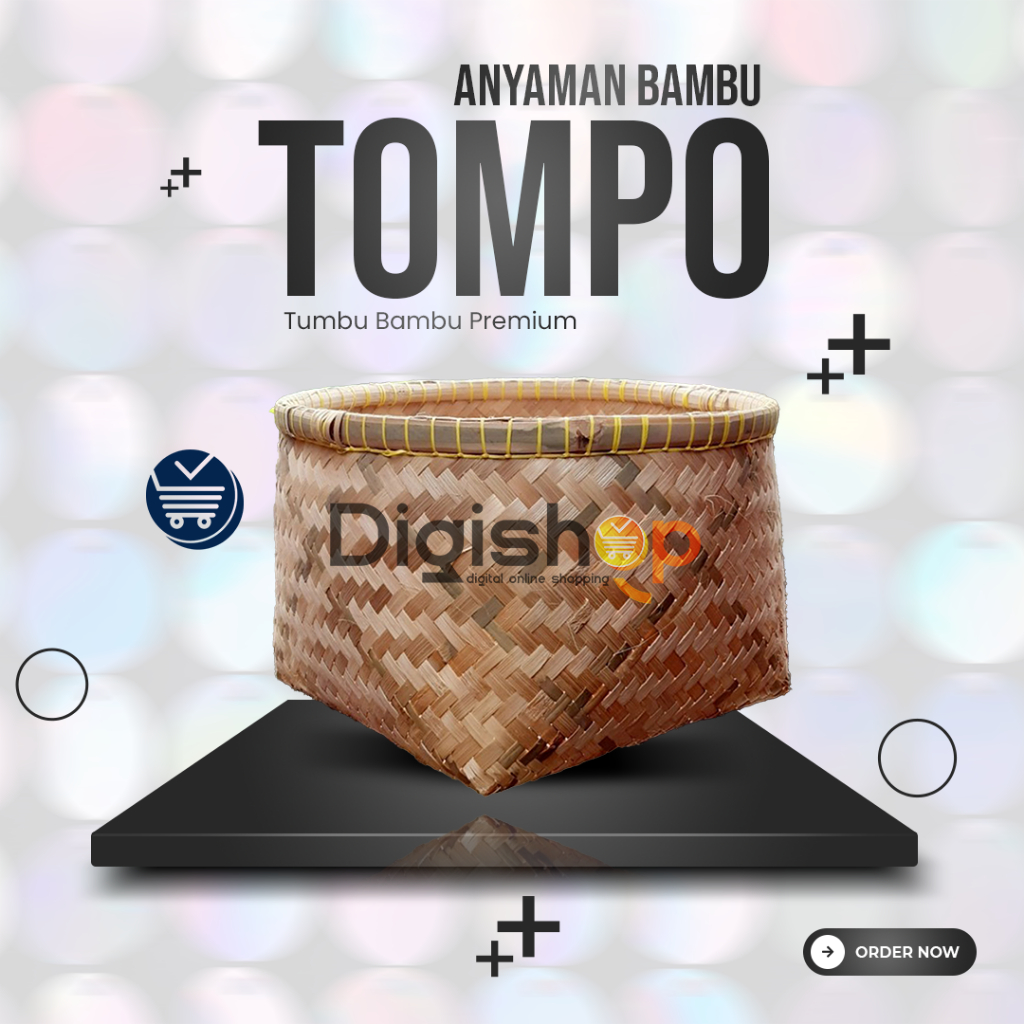 Jual Tompo Keranjang Wadah Anyaman Bambu Kecil Besek Tompo | Shopee ...